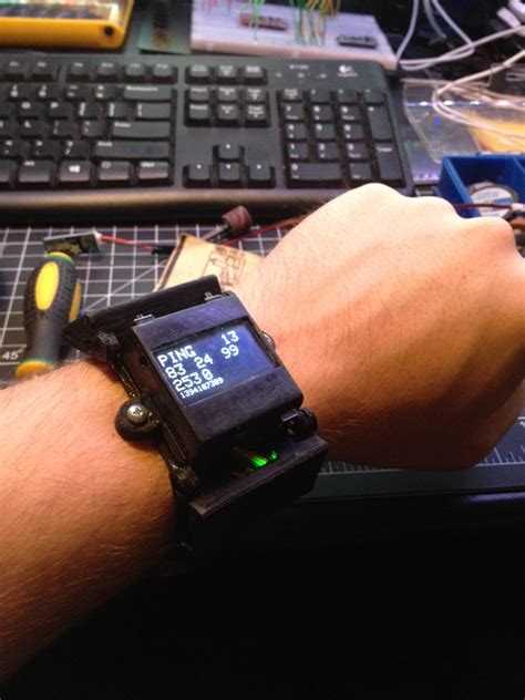 first wearable arduino 3d printed project a smart watch and wearables testbed connected via