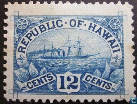 1894 Current Series 12 Stamp Hawaii Post Stamp Postage Stamp