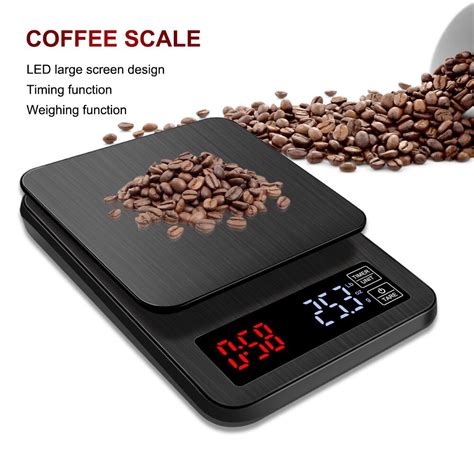 Stainless Steel Timing Coffee Scale Electronic Cof Vicedeal