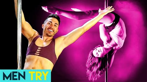 Men Try Pole Dancing For The First Time Youtube