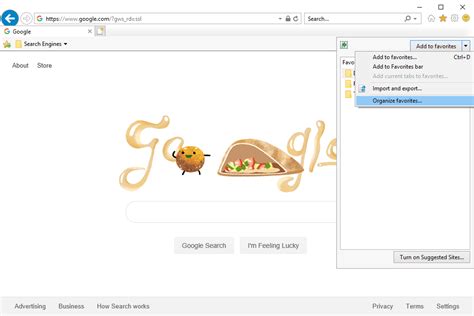 how to manage your internet explorer favorites