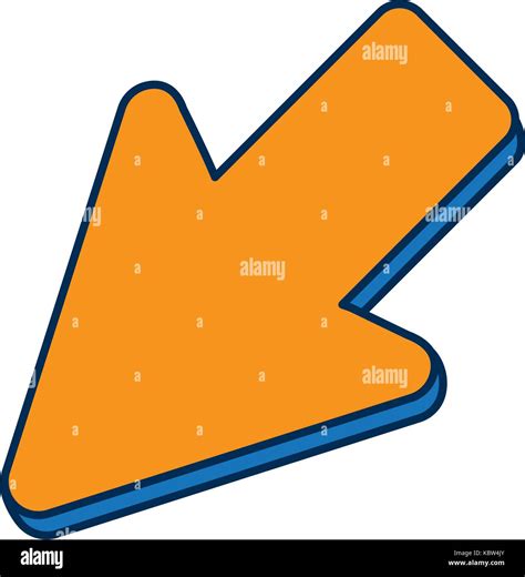 Arrow Icon Over White Background Vector Illustration Stock Vector Image