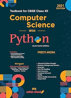 Computer Science With Python Textbook For CBSE Class Examination Preeti Arora