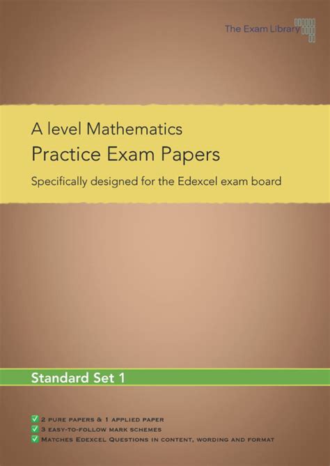 A Level Maths Practice Exam Papers Standard Set 1 Specifically
