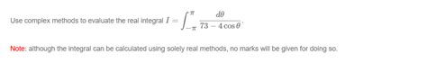 Solved ᏧᎾ Use complex methods to evaluate the real integral Chegg