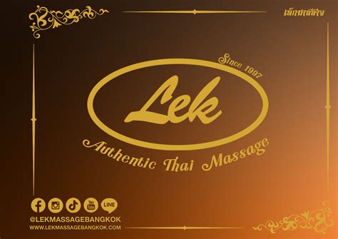 Lek Massage Bangkok Menuandprices Welcome To Lek