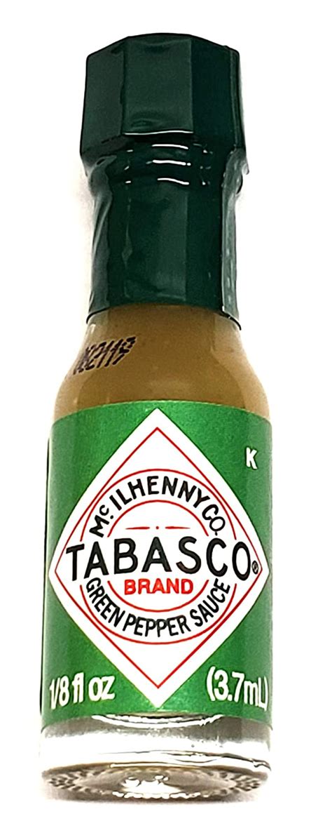 Mini Tabasco Green Jalapeno Pepper Sauce Bottles 18 Oz Pack Of 10