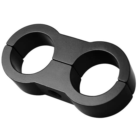 1pc An12 Braided Rubber Hose Line Clamp Aluminum Anodized Line