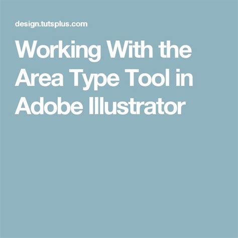 Working With The Area Type Tool In Adobe Illustrator Adobe