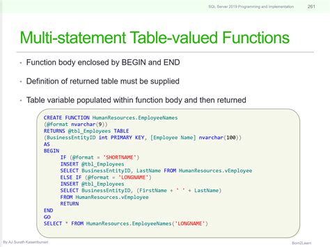 Sql Server For Developer Born Learn