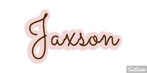 Jaxson Name Animated  Logo Designs
