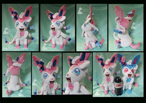 17in Sitting Sylveon By Emberfallplush On Deviantart