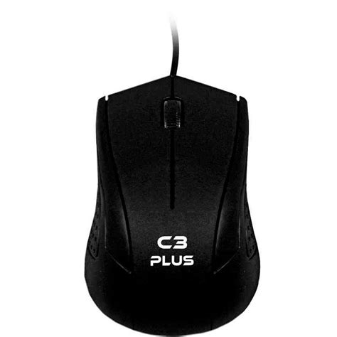 Mouse C3 Tech Plus Usb Ms 27bk 1000dpi Preto