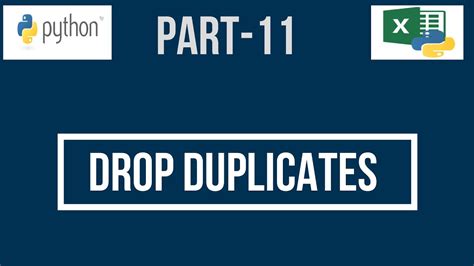 Python Tutorial Drop Duplicates Using Python Order By In Python