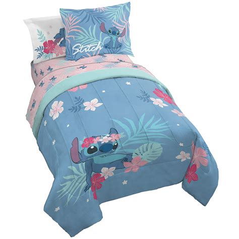 Disney Lilo And Stitch Paradise Dream 7 Piece Full Size Bed Set With