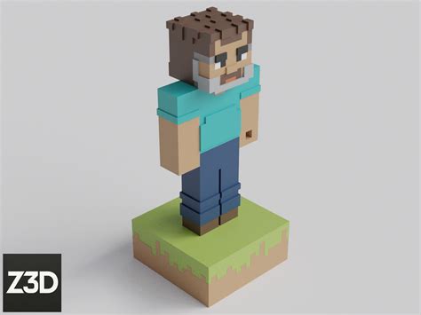 Minecraft Steve [jack Black] Ams Optional By Z3d Makerworld Download
