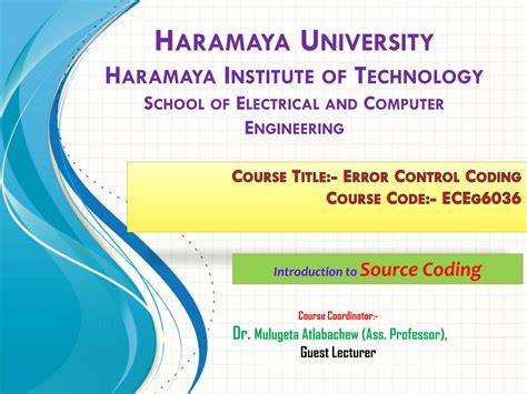 introduction to source coding pdf