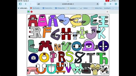 Unifon Alphabet Lore On Scratch Link In The Description Youtube