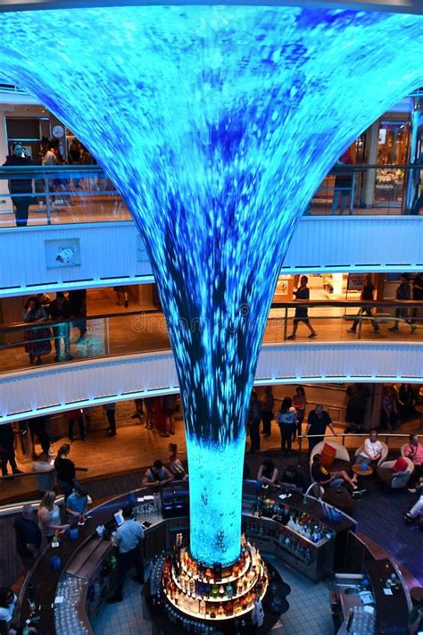 Led Video Screen Structure In The Atrium Of The Carnival Panorama