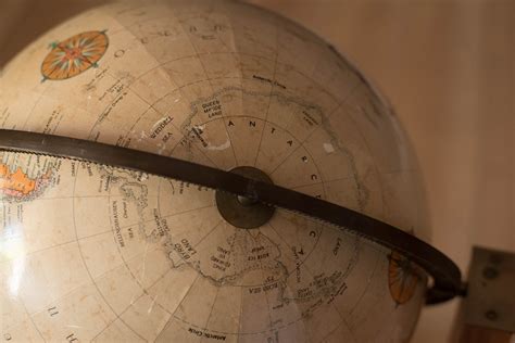 Vintage Walnut And Brass Repogle Globe Stand Mid Century Maddist