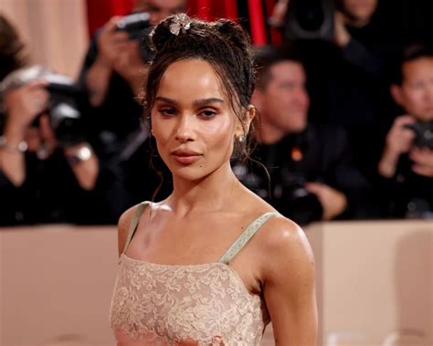 Zoë Kravitz Turns Heads In A Lingerie Slip Dress At The Golden Globes 2026