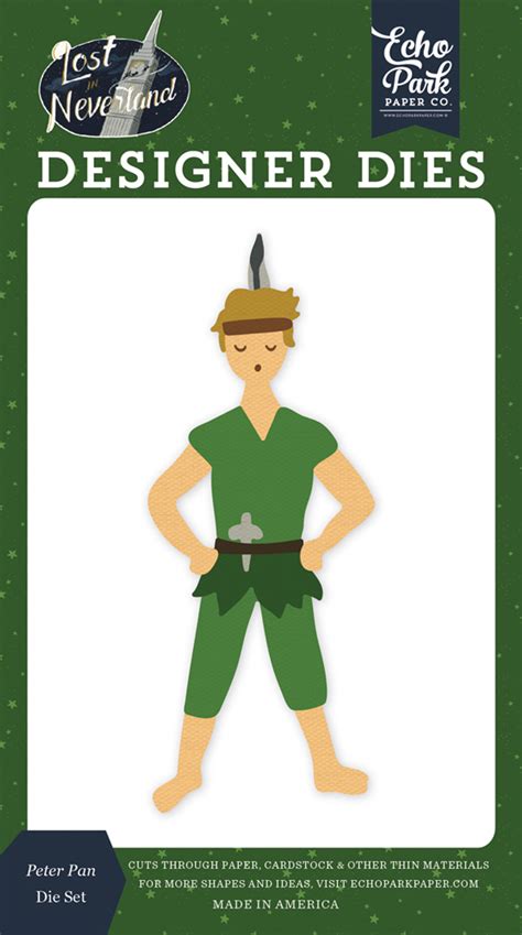 Lost In Neverland Peter Pan Medium Die Set Echo Park Paper Co