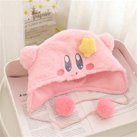 Kirby Style Scarf Hand Gloves Kirby Hoodie Hat Quality Knitting