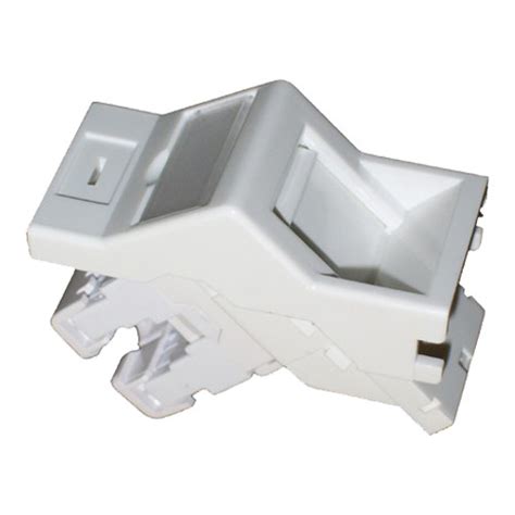 Cat6 Utp Angled Module 25mm X 50mm White Techpart