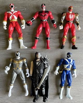 Vintage Bandai Mighty Morphing Power Rangers Action Figures Lot X6 90s