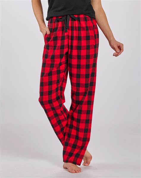 Boxercraft Womens Haley Redblack Buffalo Plaid Flannel Pajama Pant