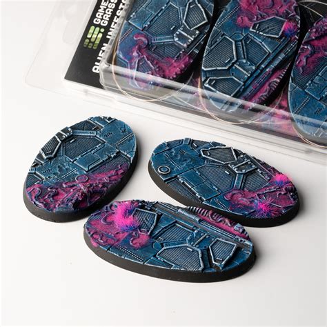 Alien Infestation Bases Oval 75mm X3 Gamersgrass
