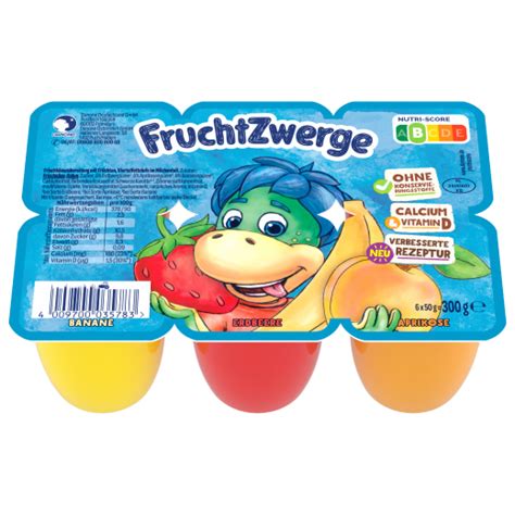 Fruchtzwerge Klassiker 6er Pack Erbeere Banane Aprikose