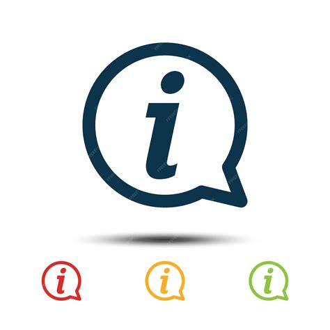 Premium Vector Set Information Square Icon Vector Logo Template