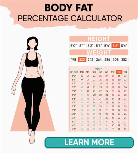 Body Fat Size Chart Official Body Fat Percentage Chart Women And Men