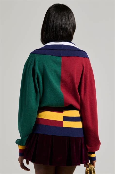 Boardwalk Baddie V Neck Striped Sweater Akira