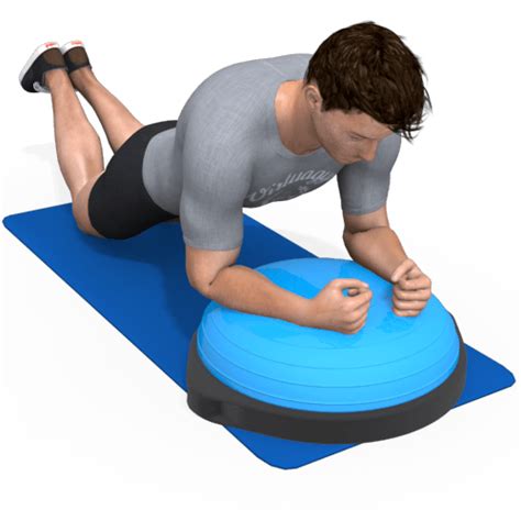 Bosu Plank Knees Video Exercise Guide