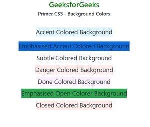 Primer CSS Colors GeeksforGeeks