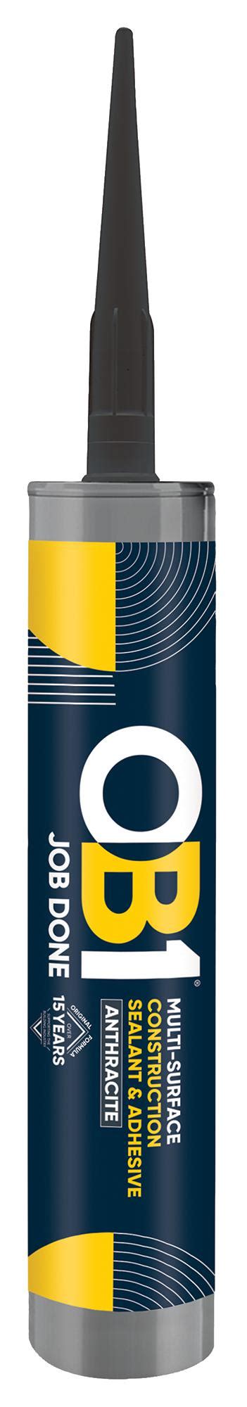 Ob1 Multi Surface Construction Sealant And Adhesive Anthracite 290ml