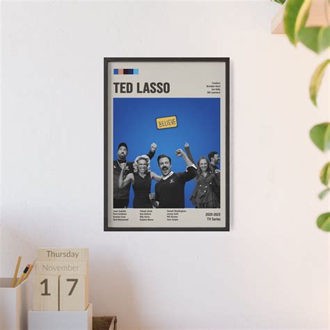 Ted Lasso Tv Series Poster Poster Print Minimalist Poster Framed