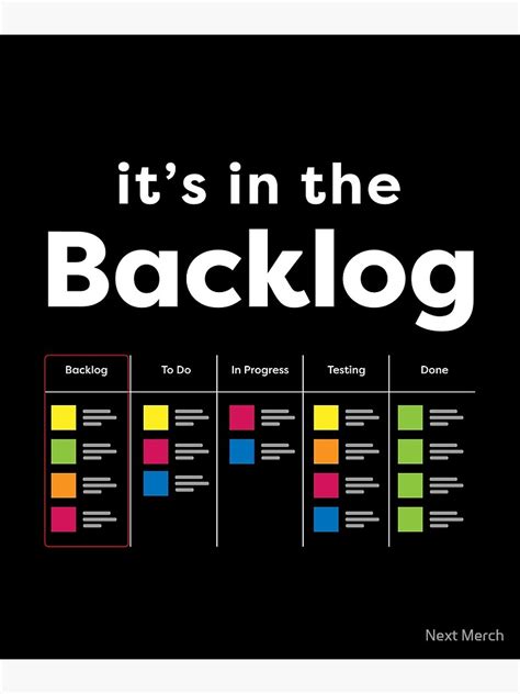 Its In The Backlog Funny Agile Quote For Agile Coach Scrum Master And Product Owner Premium