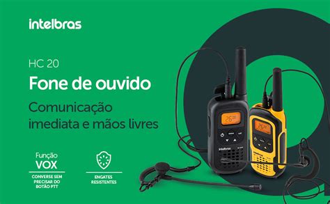 Fone De Ouvido Com Microfone Hc 20 Preto Intelbras Br