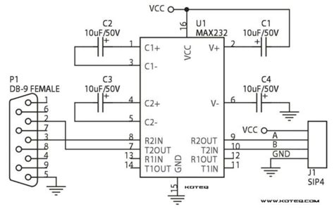 Rs232 Max232 Interface Module Electronics Lab