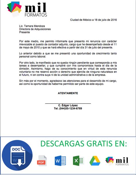 Carta Laboral Para Visa Ejemplos Y Formatos Word Pdf