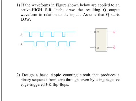Solved If The Waveforms In Figure Shown Below Are Applied To Solved If The Waveforms In Figure Shown Below Are Applied To