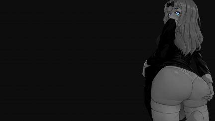 Ass Gluteal Fold Black Background Simple Background Dark Background