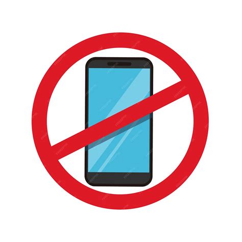 Signe Dinterdiction De Téléphone Interdiction Icône Illustration