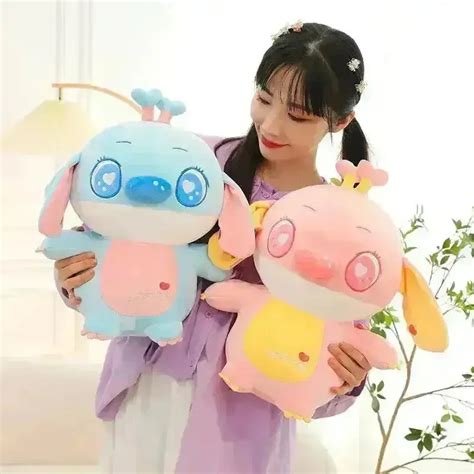 Stitch And Angel Antennae Plush Dolls