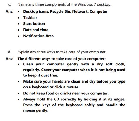Grade 3 Subject Computer Ch 1 Hardware And Software [n B And T B Work]