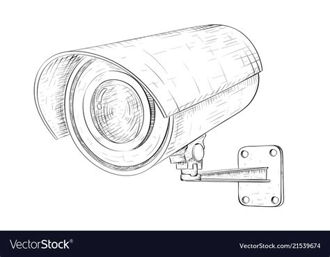Cctv Camera Drawing