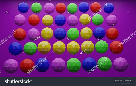3d Render Colorful Sphere Background Stock Illustration 2178853295
